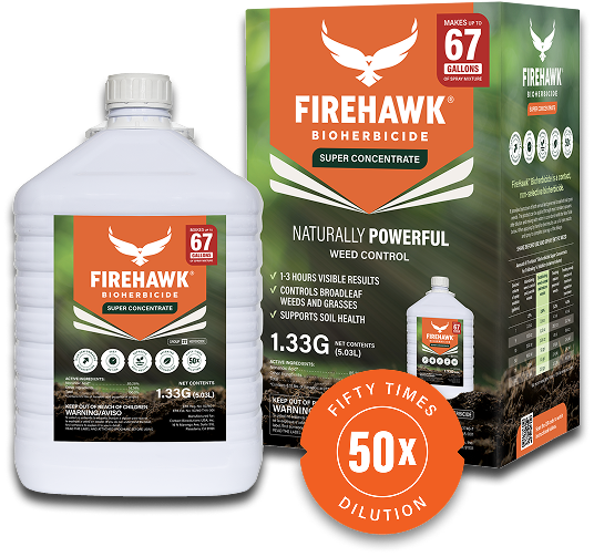 Landscape Weed Control - FireHawk Bioherbicide